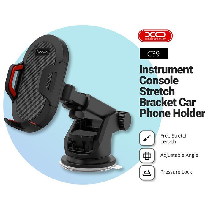 Suport Auto Telefon Cu Ventuza Rotativ 360 XO-C39, Negru - Koracell B2B ...